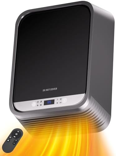 Amazon.com: MEPTY Wall Heater, 1500W Electric Space Heaters for Indoor ...