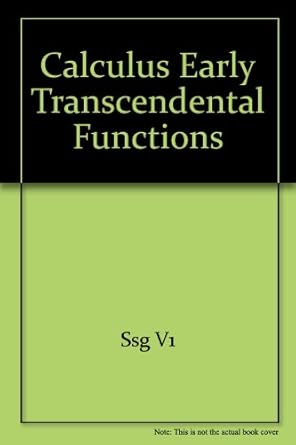 Calculus Early Transcendental Functions: Larson, Ron: 9780618808656 ...