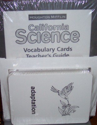 Science Level 3 Vocabulary Cards & Teacher Guide: Houghton Mifflin Science California : Science ...