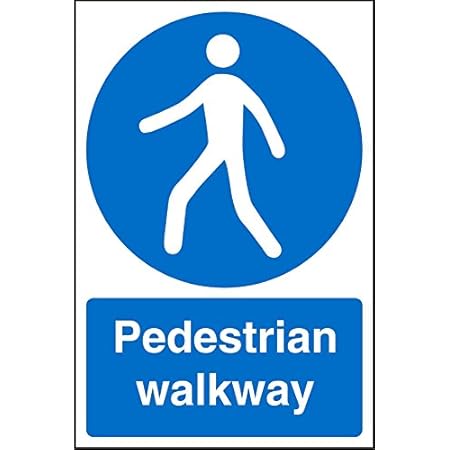 Seco Pedestrian Walkway - Left Arrow Sign, 150mm x 200mm - 1mm Semi ...