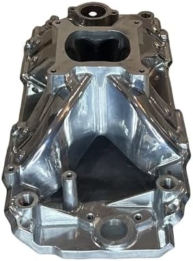Amazon.com: Polished Aluminum High Rise Single Plane Intake Manifold ...