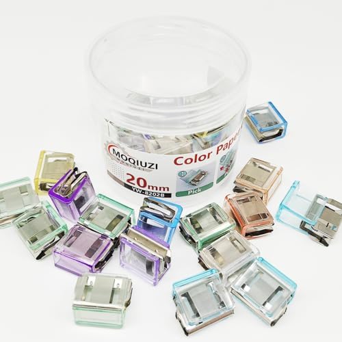Amazon.com : MOQIUZI Binder Paper Clips 0.8 Inch, 30 Pcs, Small Paper ...