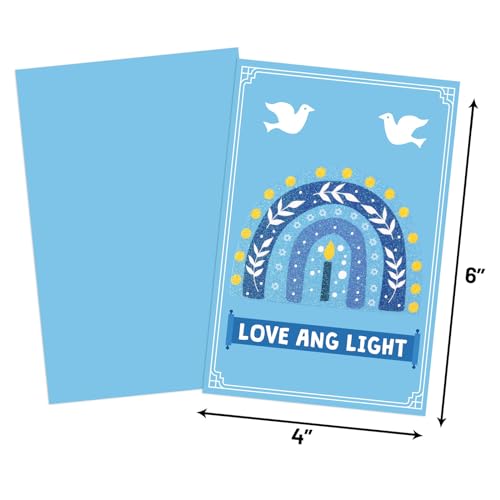 Snapklik.com : Ceiba Tree 24 Pack Hanukkah Cards Glitter Chanukah ...