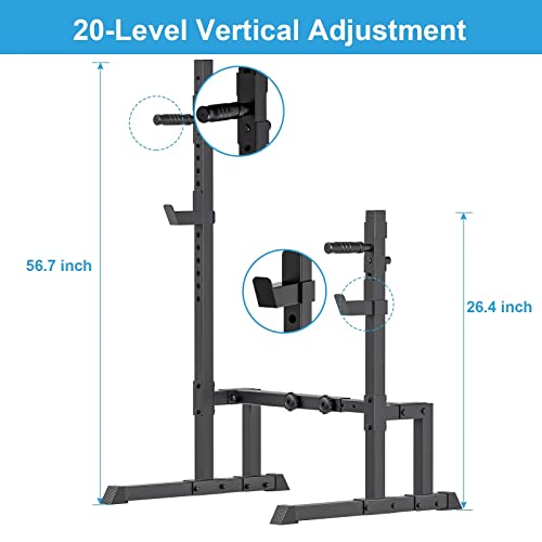 Snapklik.com : Uboway Barbell Rack Squat Stand Adjustable Bench Press ...