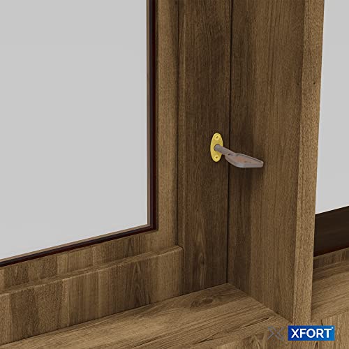 XFORT 2 Pack 35mm, Polished Brass Mortice Window Rack Bolts with 2 Star ...