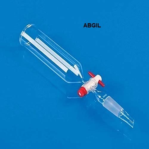 ABG BOROSILICATE GLASS SEPARATING FUNNEL CYLINDRICAL OPEN TOP WITH CONE ...