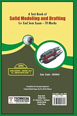 Solid Modeling and Drafting for SPPU 19 Course (SE - I - Mech./Auto. - 202042) FOR END SEM EXAM ...