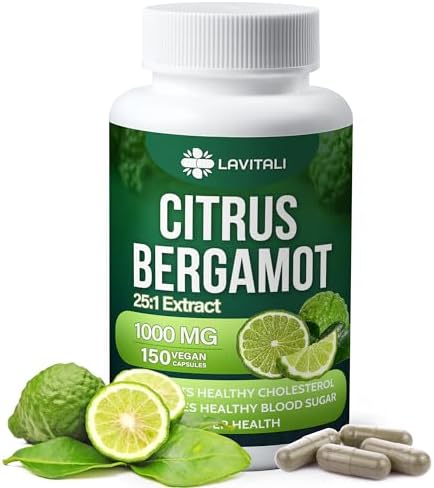 Amazon.com: NewLife Naturals Citrus Bergamot Supplements 500 MG - Heart ...