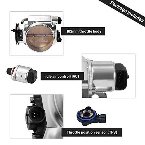 Snapklik.com : Endxedo LS 102MM Throttle Body Assembly