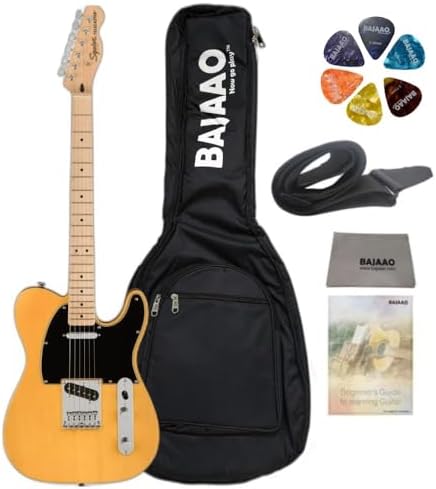 Fender 0378203550 Squier Affinity Tele Maple with Gig-Bag, Polishing ...