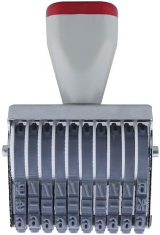 Amazon.com : Number Stamp - 12 Digit Self Inking Automatic Numbering ...