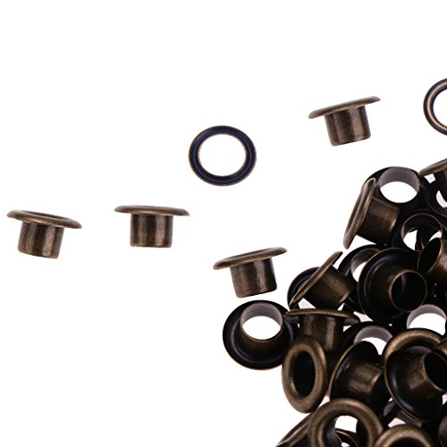 Generic Imported 100 Sets Round Eyelets Grommets 10Mm Antique Brass ...