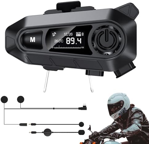 Amazon.com: TOUCH TWO Motorcycle Bluetooth Headset, Motorcycle Helmet ...