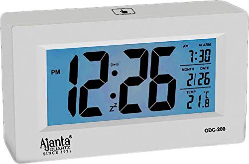 Buy Ajanta Quartz Plastic Digital Alarm and Table clock, (15.2 x 8.9 x ...