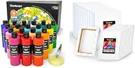 Amazon.com: Shuttle Art 18 Colors Acrylic Paint Bottle Set (250ml/8 ...