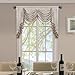 Amazon.com: Loom and Mill Luxury Jacquard Waterfall Valance for Living ...