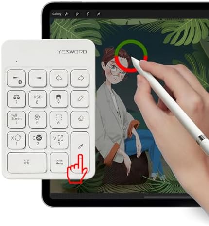 Amazon.com: YESWORD X-18, Procreate Keyboard for iPad, Shortcut ...