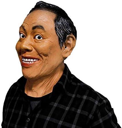 Amazon.com: Realistic Man Male Head Latex Mask Human Face Strong Man ...