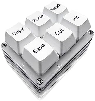 BTXETUEL Copy Paste Search Save Cut All 6-Key Keyboard One Handed OSU ...