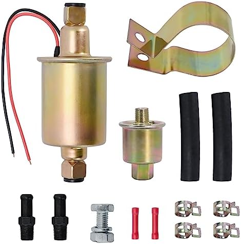 E8012S 12V Universal Electric Fuel Pump Micro Electric Fuel Pump Inline Low Pressure Pump 5-9 ...