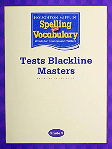 Amazon.com: Houghton Mifflin Spelling and Vocabulary Grade 3, Tests ...