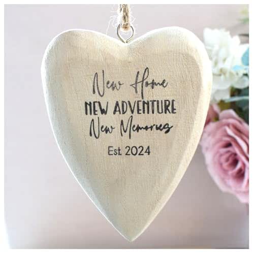 New Home New Adventure New Memories 2024 Solid Wood Lightweight Bauble ...