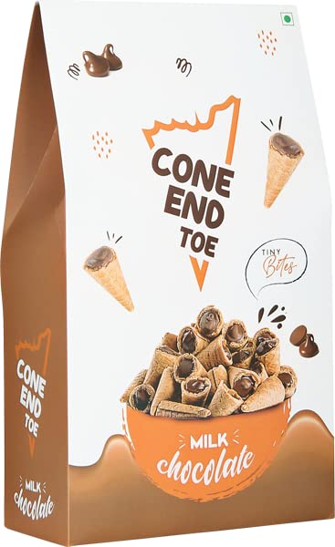 Cone End Toe Mini Waffle cone, Mini chocolate cone, Conio waffle cone ...