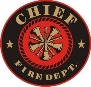Amazon.com: Fire Chief Decal - Round : Automotive