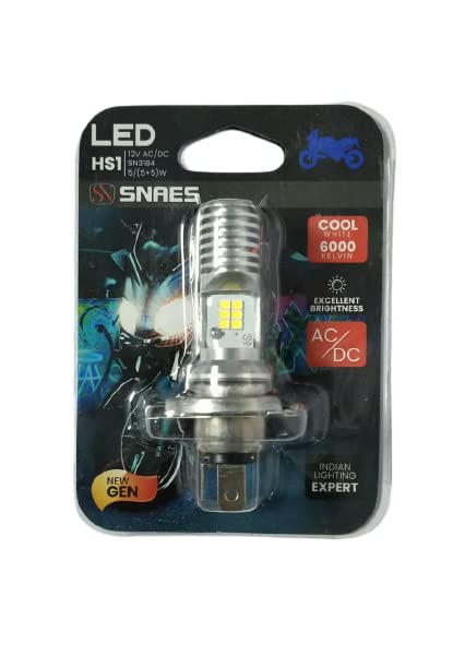 SNAES HS1 LED BULB for Bike Headlamp 12V Blister Pack (Cool White ...