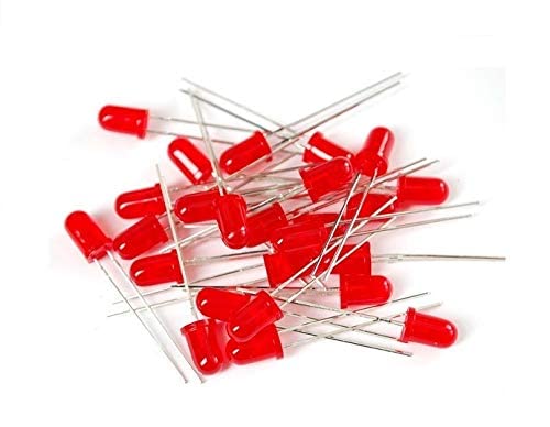 SP Light Emitting Diode, LED, 5mm, Red, 100 Pieces : Amazon.in ...