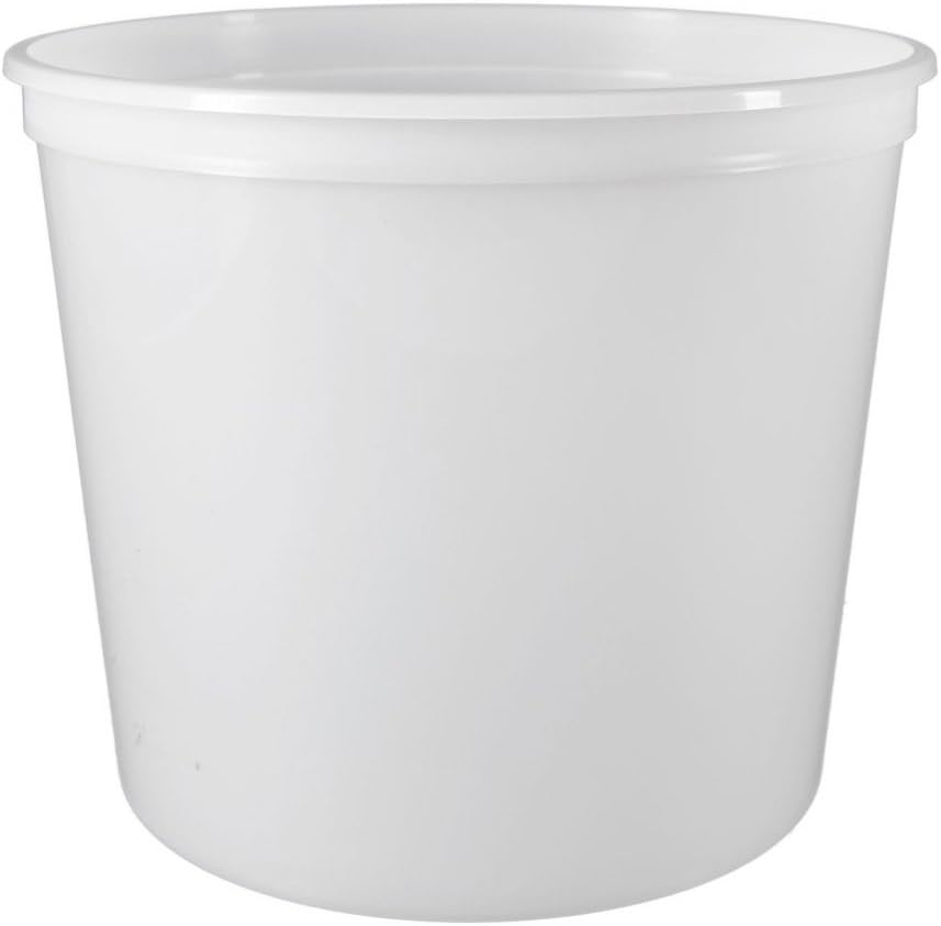 Amazon.com: Placon 86PP, 86 Oz Natural Plastic Containers with Plastic ...