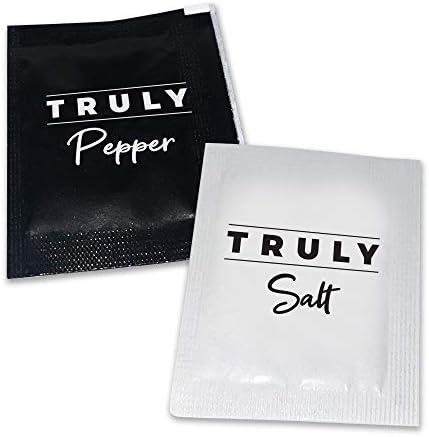 TRULY Salt & Pepper Individual Condiment Sachets - Handy Mini Packets ...
