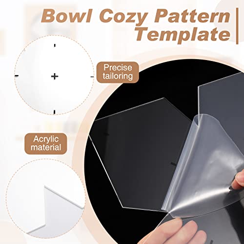 Snapklik.com : 3 Pieces Bowl Cozy Pattern Template 3 Sizes 8/10/12 Inch ...