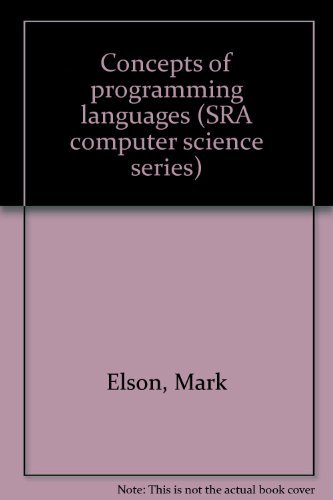 Amazon.com: Concepts of Programming Languages: Mark Elson: Books