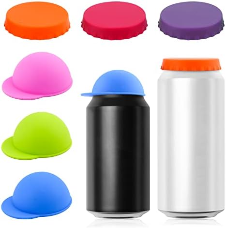 Amazon.com: 6 Pack Silicone Soda Can Lids, LEEFONE 2 Styles Reusable ...