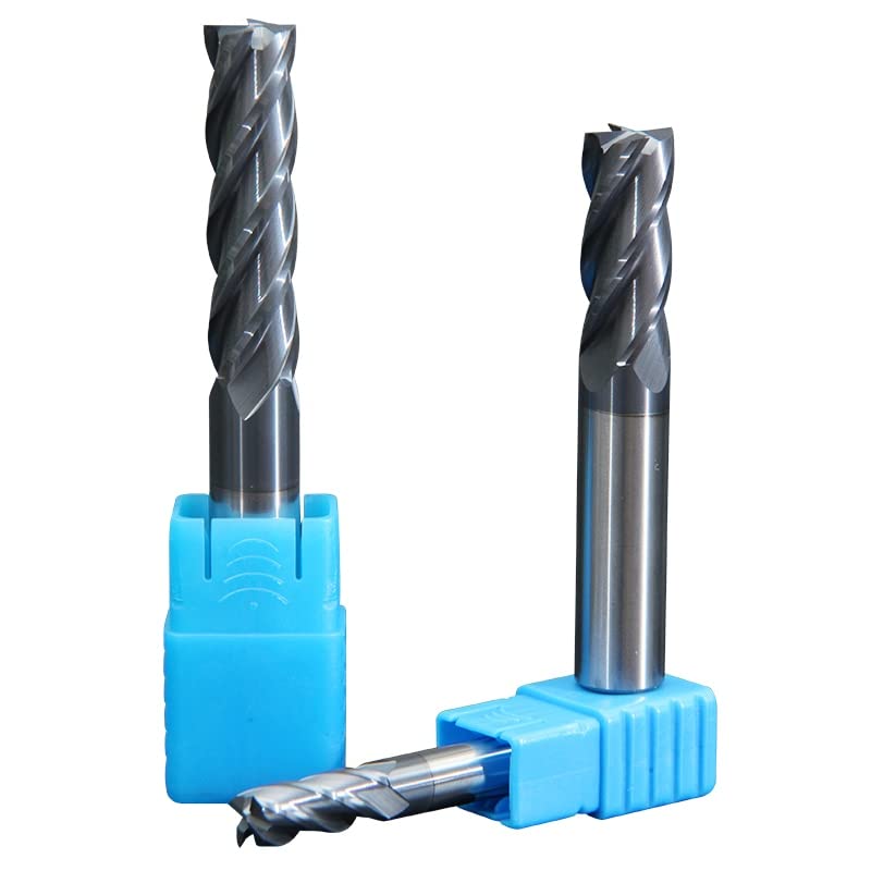Amazon.com: HRC50 4 Flute/2 Flute Tungsten Steel Milling Cutter End ...