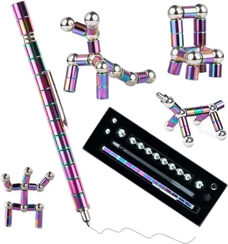Fidget Pen,Magnetic Pen,Cool 0.5mm Ballpoint Pen,Fun Stress-Relieving ...