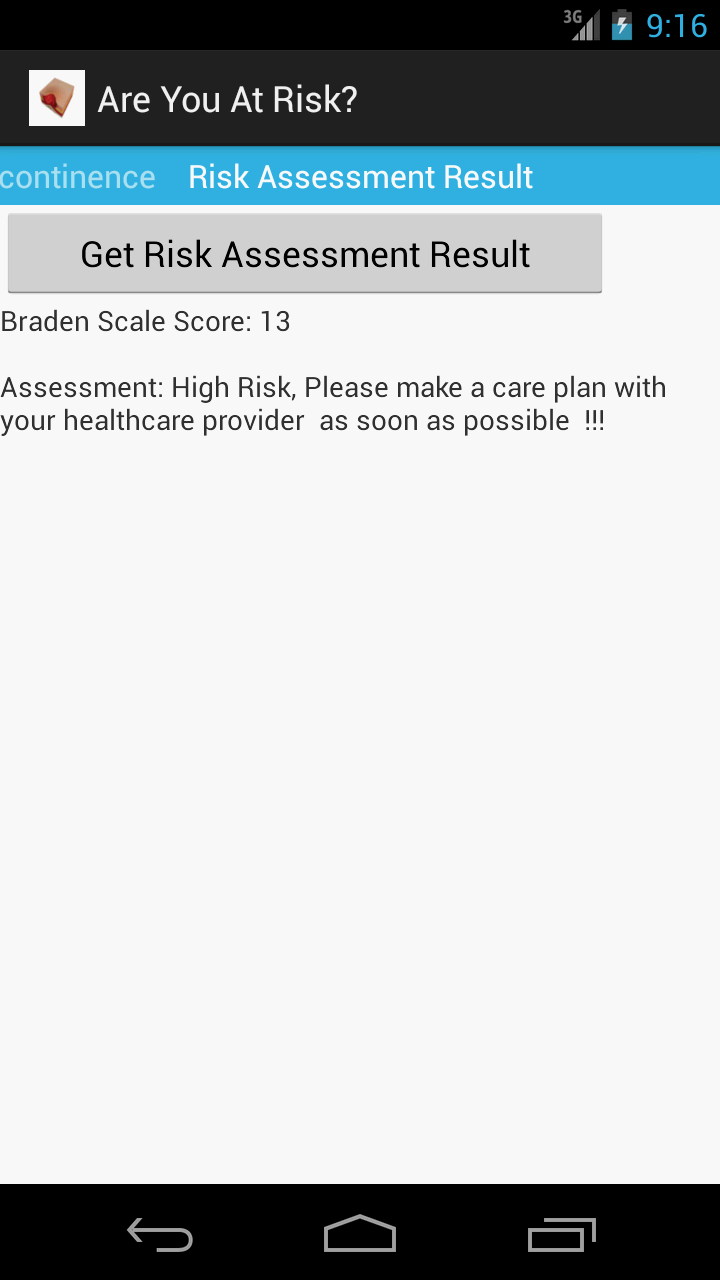 Norton Scale 4 Pressure Ulcer/Bed Sores - App on Amazon Appstore