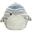 Amazon.com: Squishmallows 14-Inch Grey Striped Whale Shark with White Belly Plush - Add Sachie ...