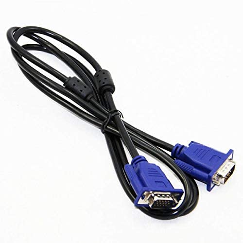 VGA Cable for Connecting Laptop PC to Monitor LCD LED TV (3, BLACK, 2 ...