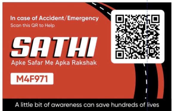 SATHI QR Code for Bike (Pack of 2) : Amazon.in: Car & Motorbike