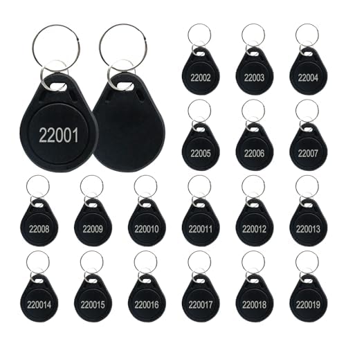 Amazon.com: 50pcs 26 bit Black Prox Keyfobs Proximity Fob Frequency ...