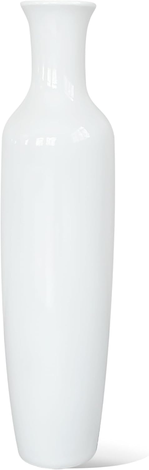 Amazon.com: Deegufa Tall White Floor Vase, 27.7 in, 2.3 FT, 70 CM Floor ...