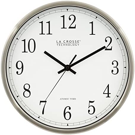 Amazon.com: SHARP Atomic Analog Wall Clock - 12" Black Stylish Frame ...