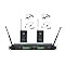 Amazon.com: GTD Audio 2x800 Adjustable Frequency UHF True Diversity Wireless Handheld Microphone ...
