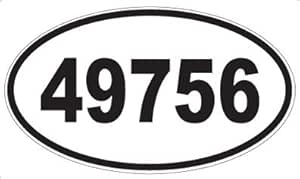 Amazon.com - US Decal, Inc. Number 49756 Oval Sticker
