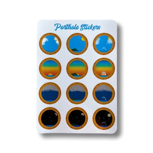 Amazon.com: Porthole Stickers (Set of 12) from Made By R And R : Arts ...