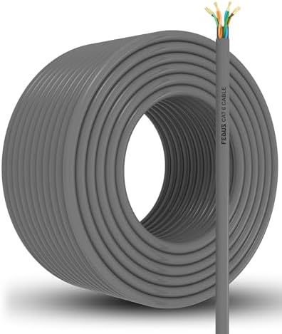 CP PLUS CP-FUT-6TSRH-100 Cat 6 Ethernet 100 meter Cable with high speed ...
