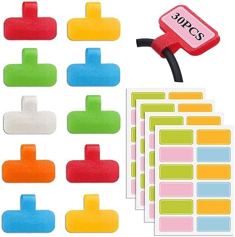 HVSWLY 30PCS Cable Labels,Cord Labels for Electronics Write On,Cable ...