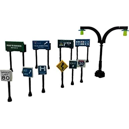 Amazon.com: Building Toys City/Town/Village/Street Signs Set 15. Stop ...